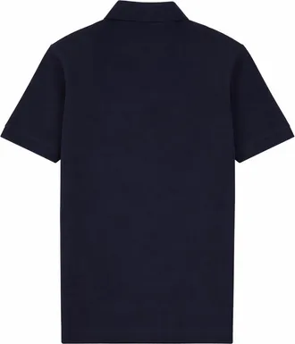 Dolce & Gabbana Patch Logo Cotton Polo Shirt - Blue