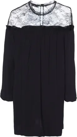 Sandro robe &agrave; d&eacute;tail en dentelle - Noir