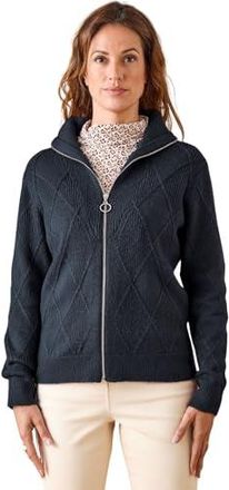 Daxon Gilet g&eacute;om&eacute;trique col Montant zipp&eacute; - Femme