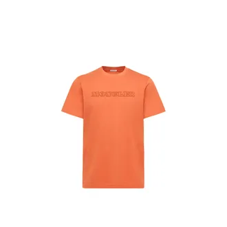 Moncler Moncler Logo Cotton Jersey T-shirt, Men, Orange, Size: Xxl