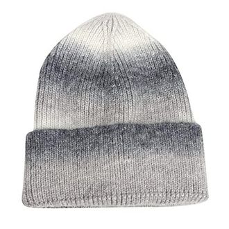 Generic Bonnet court en tricot dhiver coupe-vent chaud d&eacute;grad&eacute; Tie Dye Chapeau tricot&eacute; en laine pour homme, E, Taille unique