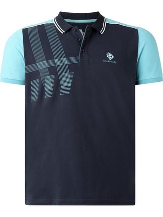 Charles Colby Herren Poloshirt Earl Darry dunkelblau, 7XL (XXXXXXXL) - 80/82