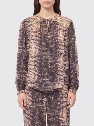 Isabel Marant Top Laraya &agrave; manches longues en soie &agrave; imprim&eacute; abstrait