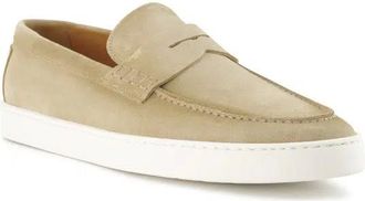 Rosso E Nero Herren Slipper beige Veloursleder