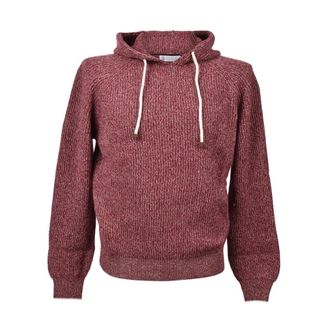Brunello Cucinelli Homme, Sweatshirts et sweats &agrave; capuche, Rouge, Taille: XL Wool SweaT-shirt