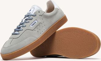 Faguo Baskets cuir su&egrave;de gris clair - LUMBO