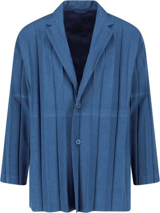 Homme Pliss&eacute; Issey Miyake Plissierter Blazer Edge Ensemble