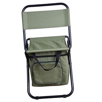 BESTONZON Leichter Faltbarer Outdoor klappstuhl mit R&uuml;ckenlehne und K&uuml;hlfunktion Tragbarer Campingstuhl aus Robustem Oxford rutschfest und Strapazierf&auml;hig f&uuml;r A