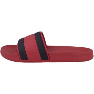 Tommy Hilfiger Herren Badeschuhe Rubber TH Flag Pool Slide Badelatschen, Rot (Primary Red), 41 EU