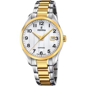 Festina Classic Sapphire 37Mm Quartz - - Accessories - Herren - Grau - ONE SIZE