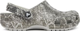 Crocs Pantoletten Crocs Classic Pop Animal Clogs 214153 Grau