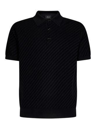 Brioni Pull Col Roul&eacute; - Noir