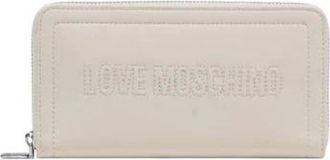 Love Moschino Femme, Accessoires, Beige, Taille: ONE Size Portefeuille en poly&eacute;thyl&egrave;ne