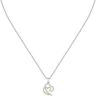 Cleor Collier en argent 925/1000 et zircon