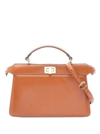 Fendi sac &agrave; main Peekaboo ISeeU East West (2010-2025) - Marron