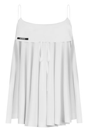 Jacquemus Womens Top Voile, White Viscose Vests & Tank Tops