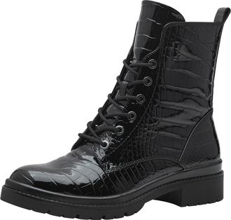 Tamaris Damen Klassische Ballerinas, Frauen Flats,TOUCHit-Fußbett,Slip-ons,klassisch elegant,Ballerinen,Pumps,Halbschuhe,Slipper,Black Croco,40 EU