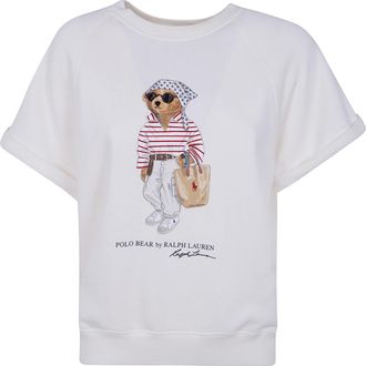 Ralph Lauren Knit Short Sleeves Teddy Print Sweatshirt