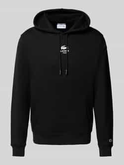 Lacoste Regular Fit Hoodie aus reiner Baumwolle