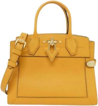 Louis Vuitton Sac Steamer en cuir de veau Pre-owned - Femme - Pre-owned - Jaune - Taille: ONE Size