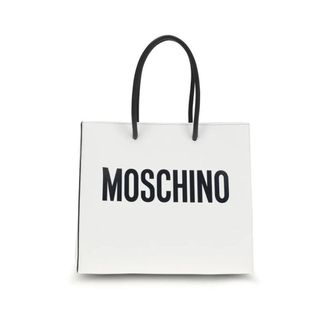 Moschino Logo Tote Bag - - Bags - Damen - Wei&szlig; - ONE SIZE