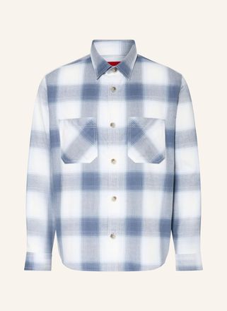 HUGO BOSS Hugo Flanell-Overshirt Erato blau
