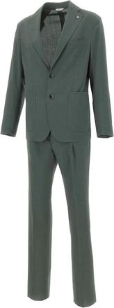 Manuel Ritz Homme, Costumes, Vert, Taille: S Costume Crois&eacute;