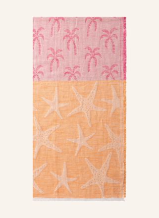 Codello Jacquard-Schal orange