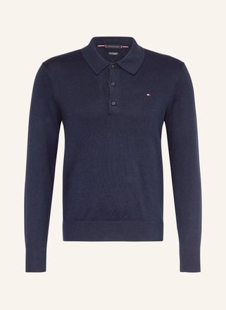 Tommy Hilfiger Strick-Poloshirt blau