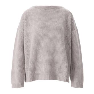 Sminfinity Femme, Pulls, Gris, Taille: 40/42 FR Tricot &agrave; col rond