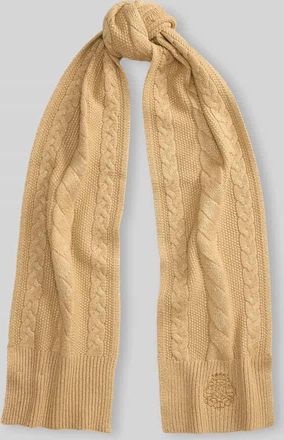 Lauren Ralph Lauren Schal mit Zopfmuster-Strickoptik aus Woll-Mix