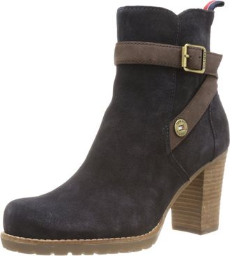 Tommy Hilfiger Wilma 5 B FW56816072, Damen Stiefel, Blau (Midnight 403), EU 38