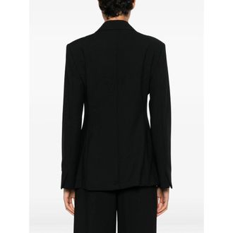 Calvin Klein Notched Lapel Blazer - Black