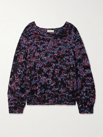 Dries Van Noten Oversized-pullover Aus Bedruckter Baumwolle Mit Fransen - Mehrfarbig