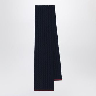 Gucci Navy blue wool scarf