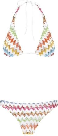 Missoni Femme, Maillots de bain, Multicolore, Taille: 38 FR Bikini &agrave; liens Chevron