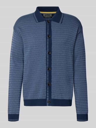 Scotch & Soda Cardigan mit Polokragen und Knopfleiste