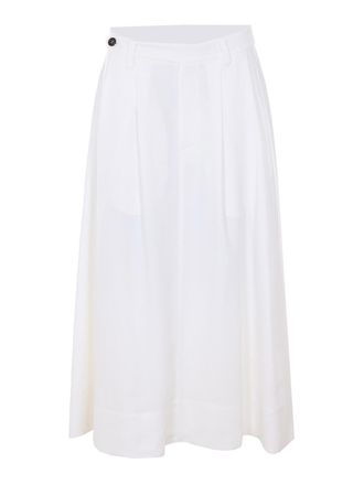 Brunello Cucinelli Jupe Midi - Blanc