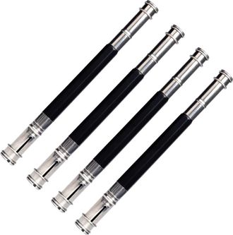 STOBOK Bleistiftverl&auml;ngerung Metall Kunststoff 4 St&uuml;ck Stabil Praktisch F&uuml;r Sch&uuml;ler B&uuml;ro Schreibwaren