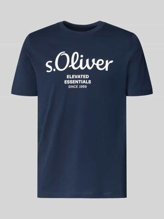s.Oliver Red Label Regular Fit T-Shirt aus reiner Baumwolle Modell BASIC TEE BIG LOGO