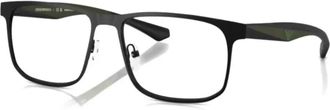 Emporio Armani lunettes de vue &agrave; monture rectangulaire - Noir