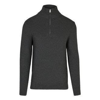Bomboogie Homme, Pulls, Gris, Taille: S Pull avec col montant et fermeture &eacute;clair