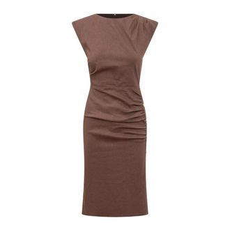 Pinko Alissa Midikleid - - Dresses - Damen - Braun - S