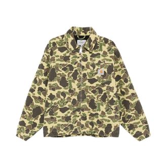 Carhartt Work in Progress Gr&uuml;ne Duck Detroit Baumwolljacke - - Jackets - Herren - Gr&uuml;n - M