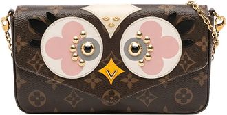 Louis Vuitton Hobo Bags - Monogram Lovely Birds Pochette Felicie - Gr. unisize - in Braun - f&uuml;r Damen