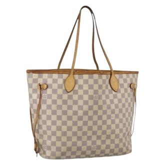 Louis Vuitton Pre-owned Damier Azur Canvas Tote Bag - - Pre-owned - Damen - Wei&szlig; - ONE SIZE