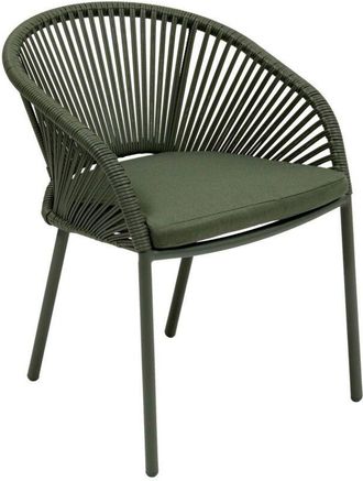 Hesperide Fauteuil de jardin Oryon empilable vert laurier - Hesp&eacute;ride