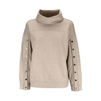 Brunello Cucinelli Cashmere Rundhals-Sweatshirt - - Knitwear - Damen - Beige - XL