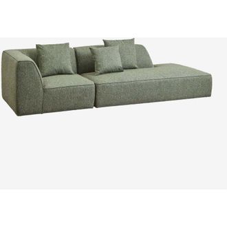 Sklum Cardea 2-teiliges modulares Ecksofa mit gepolsterter rechter Chaiselongue