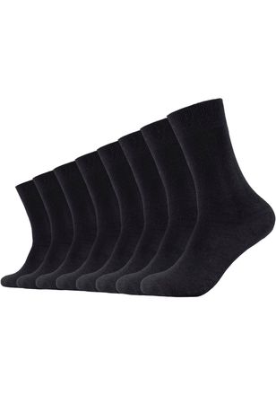 s.Oliver Socken S.OLIVER essentials, Herren, Gr. 35-38, schwarz, Baumwollmischung, unifarben, normal, Socken Socken, mit weichem Bund, Topseller